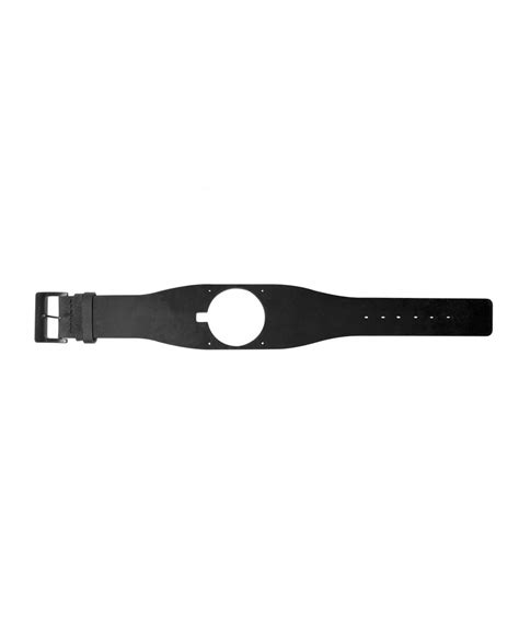 Bracelet Lip Big Tv Cuir Noir ~ 675418 Bijouterie Verhelle