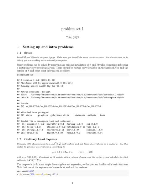 problem set 1 solution numerical methods pdf confidence interval