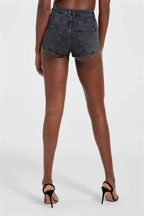 Micro Denim Shorts Black250 Good American