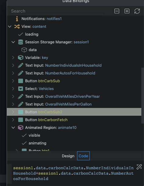 Session Manager Object Associated Data From Form Inputs And Hide And