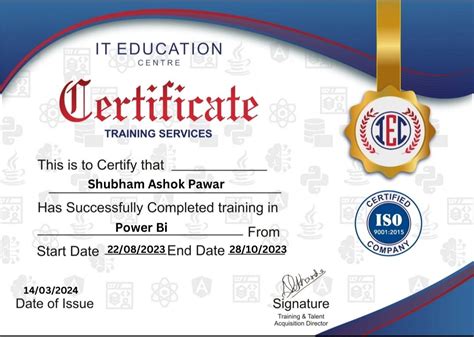 Shubham Pawar On Linkedin Powerbi Dataanalytics Certification