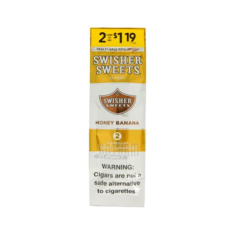 Swisher Sweet Cigarillos 2ct Honey Banana Trifecta Smoke Shop