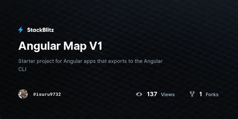 Angular Map V1 Stackblitz