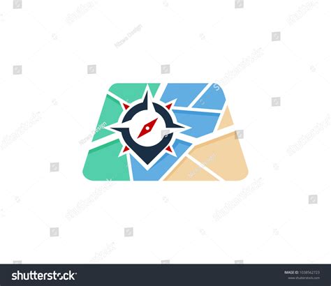 Map Compass Icon Logo Design Element Stock Vector Royalty Free