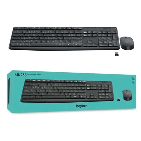 Jual Logitech Mk235 Wireless Keyboard Mouse Original Shopee Indonesia