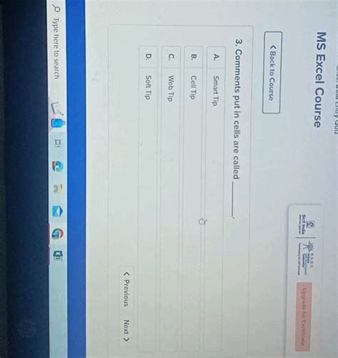 MS Excel Course Uperade For Cerliblate Back StudyX