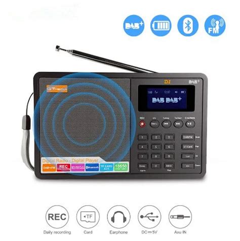 Digital FM Radio Digital Linternet Radio Portable Fm DAB DAB Radio Mini TF Bluetooth Speaker