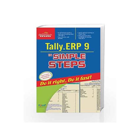 Tally ERP 9 In Simple Steps By Kogent Learning Solutions Inc Buy
