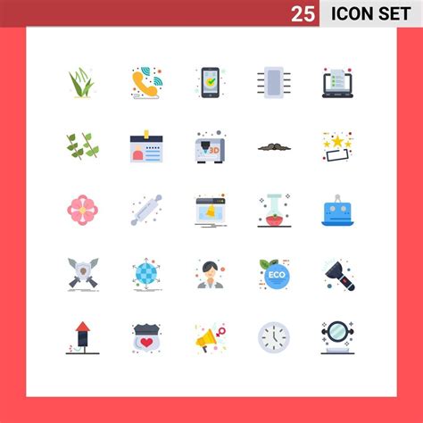 25 User Interface Flat Color Pack Of Modern Signs And Symbols Of Course Gadget Device Devices