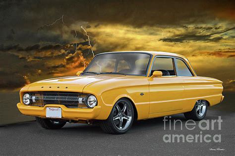 1961 Ford Falcon Custom Coupe T Shirt By Dave Koontz Pixels