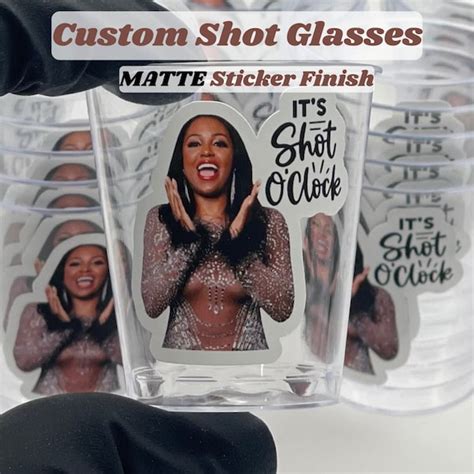 Personalized Shot Glasses Birthday Etsy