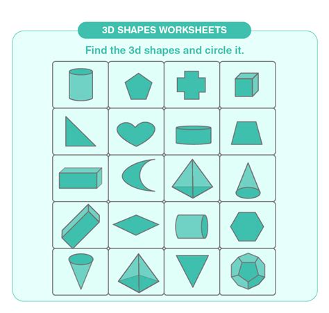 Second Grade 2d And 3d Shapes Worksheets 3d Shapes Worksheets