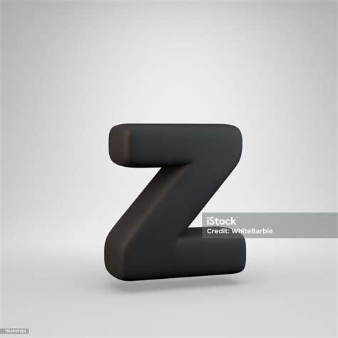 검은 색 고무 소문자 Z 흰색 배경에 고립입니다 0명에 대한 스톡 사진 및 기타 이미지 0명 3차원 형태 검은색 Istock