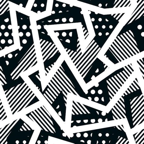 Premium Vector Monochrome Cloth Seamless Pattern