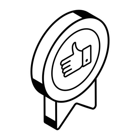 Positive Feedback Isometric Outline Icon 10655423 Vector Art At Vecteezy