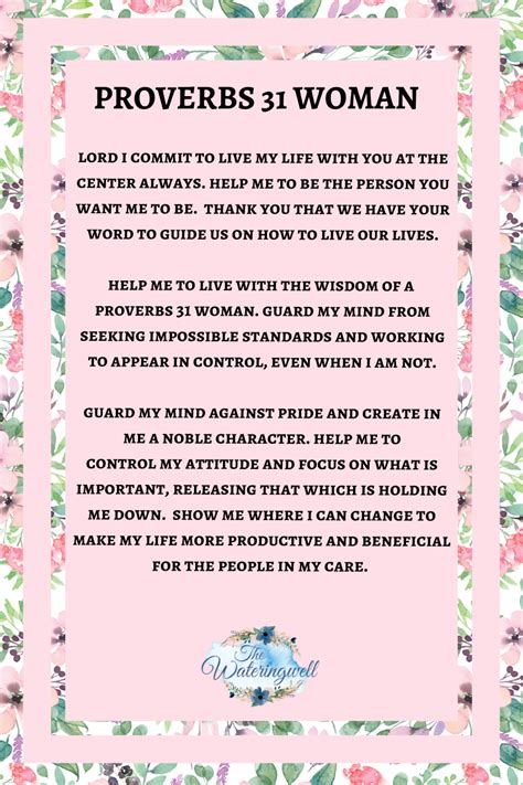 The Proverbs 31 Woman Today The Wateringwell