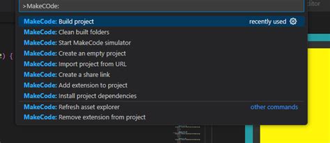 inconsistency in the naming between commands and the extension view