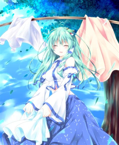 Kochiya Sanae Touhou Drawn By Riichu Danbooru