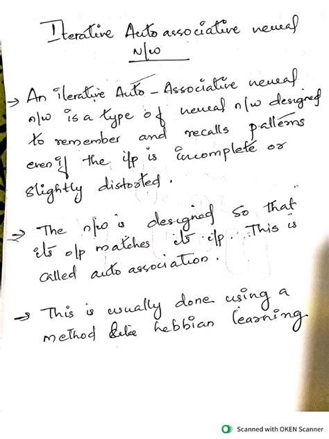 Iterative Auto Associative Neural Network Pdf