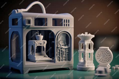 Premium Ai Image Production Of Miniature Hightech Manufactured