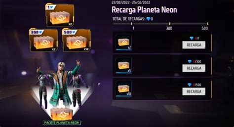 Novo Evento De Recarga De Diamantes No Free Fire Traz O Pacote Planeta Neon