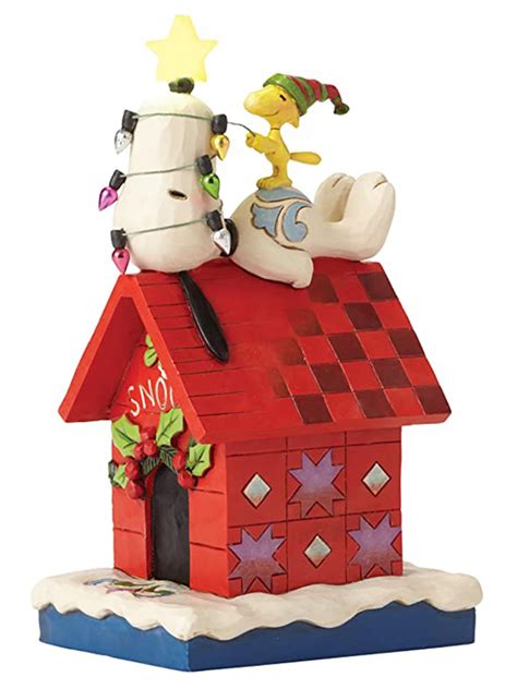 Peanuts Snoopy By Jim Shore Snoopy Light Up Dog House Play House The