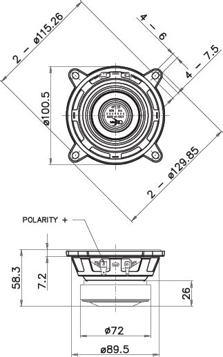 Faital Pro 4FE35 4" Full-Range Ferrite Speakers 4Fe35 - Faital Pro 4FE35 full-range speaker. The ...