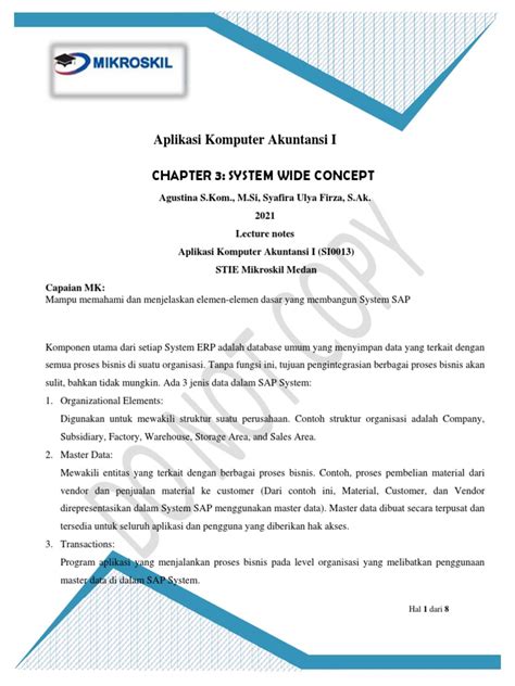 Week 2 Lecture Note System Wide Concept Pdf