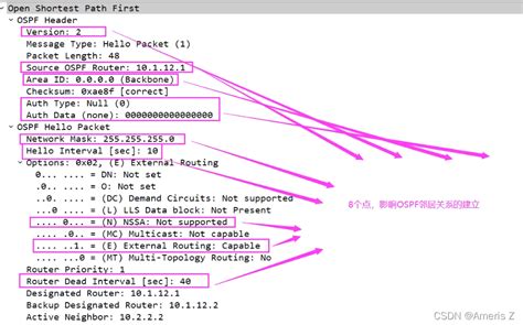 【hcip】【ospf基础（ospf报文内容解析、影响邻居建立的字段、ospf网络类型）】 20211227、20211228ospf邻居
