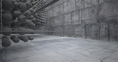 Premium Photo Abstract Architectural Concrete Interior From An Array