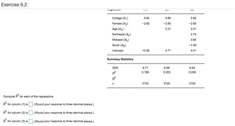 Exercise Question Help The Data Set Consists Of Chegg Com