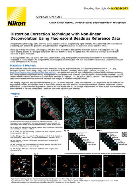 Distortion Correction Technique With Non Linear Deconvolution Using Fluorescent Beads As