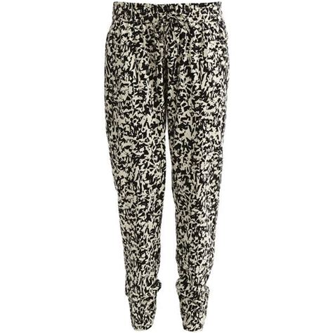 Vila Leaves Patterned Harem Pants