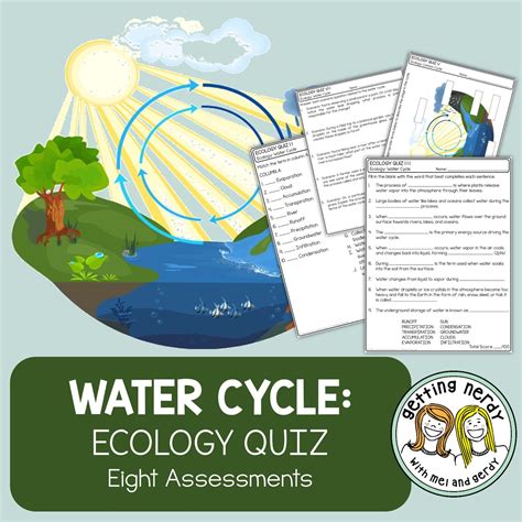 Ecology Cycles In Nature Water Cycle Quiz