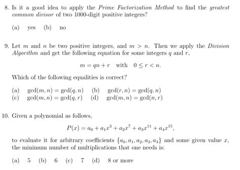 Solved 6 Is It Possible That One Can Find The Solution For