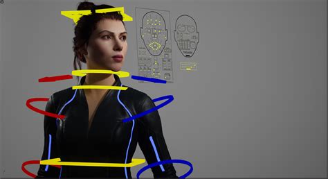 UE5数字人 娜塔莎诺曼诺夫模型 角色 人物 生物 作品模型 CG模型网