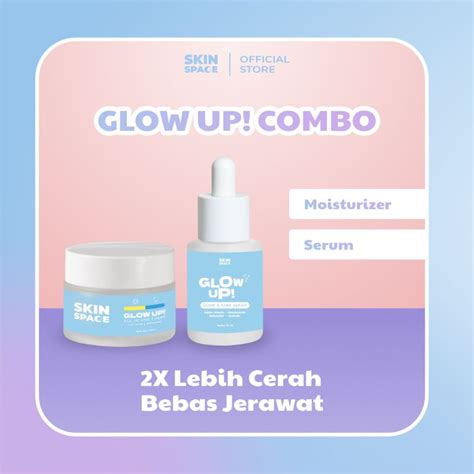 Jual Skin Space Bundling Glow Up Serum Glow Up All In One Moisturizer Shopee Indonesia