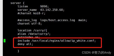 Nginx配置访问白名单nginx 白名单 Csdn博客