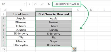 how to remove first character in excel many examples spreadsheeto