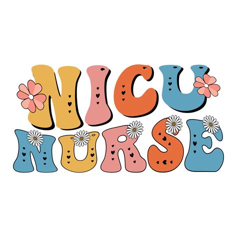 Nicu Nurse Retro Wavy Nurse Typography T Shirt Design 26274407 Vector