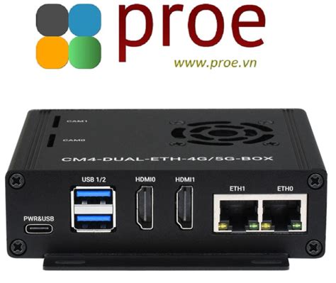 Dual Gigabit Ethernet 5g 4g Mini Computer Based On Raspberry Pi Compute Module 4 Not Included