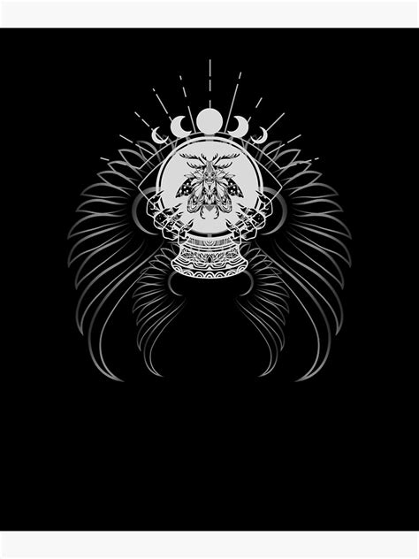 Dark Moth Astrology Occult Symbol Poster For Sale By Dark Atomic