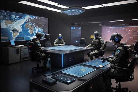 Premium Photo Aienhanced Strategy War Room