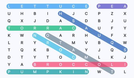 Word Search Crossword Puzzles — Play On Playgama By Brainatee