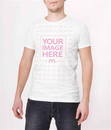 T Shirt Mockup With Posing Man Mediamodifier