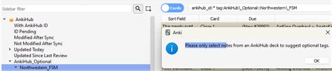 Optional Tag List Bugs Etc 🙋 Support Ankihub Community