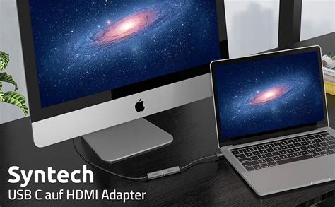 Syntech Usb C Auf Hdmi Adapter 4k Thunderbolt 3 Auf Hdmi Adapter