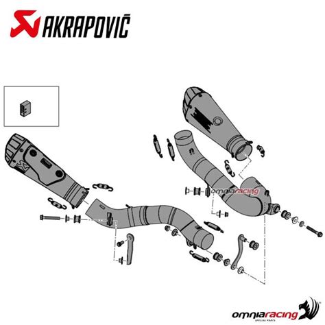 Akrapovic Pair Of Exhaust Racing Titanium Ducati Streetfighter V4