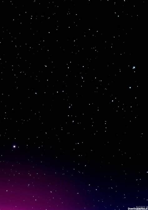 تصویر زمینه اسمان شب پر ستاره