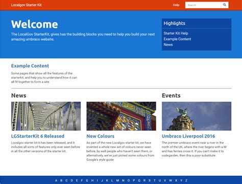 LocalGov Starter Kit Our Umbraco